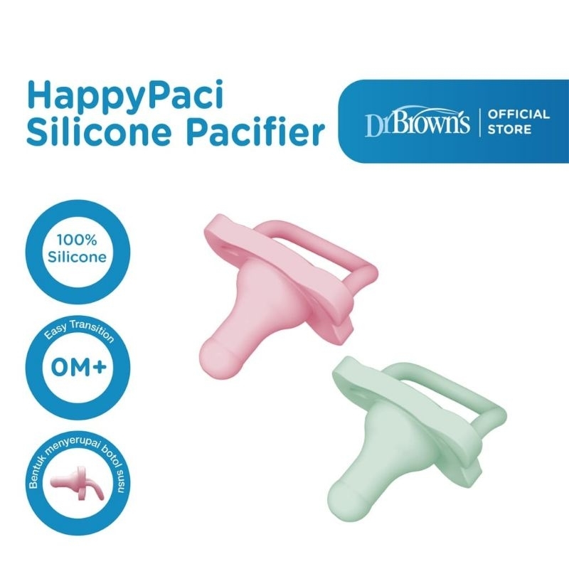Jual DR BROWNS Happy Paci Pacifier - Empeng Silicone | Shopee Indonesia
