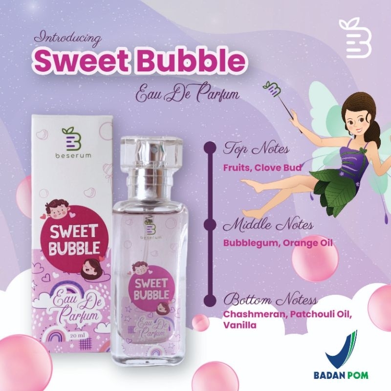 Jual Sweet Bubble Eau De Parfum 20ml / Parfum Anak Aroma Bubble Gum ...
