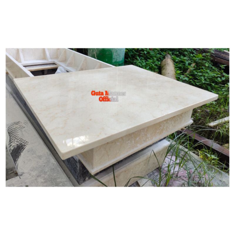 Jual Top Table Batu Marmer Putih Model Kotak 60x60 | Shopee Indonesia