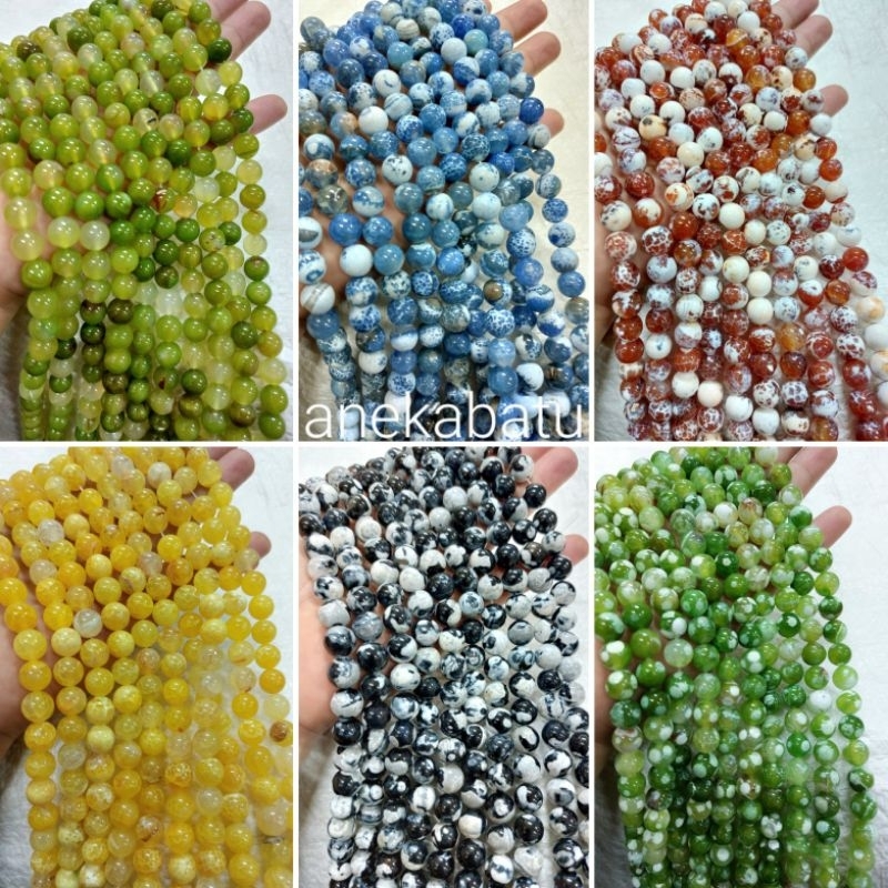 Jual MANIK BATU ALAM MODEL BULAT SIZE 10MM ISI 36-38 BUTIR PART-3 ...