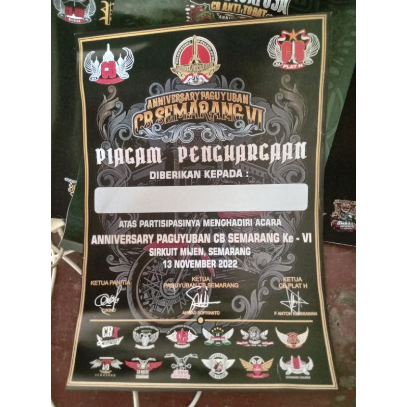 Jual piagam cb semarang | Shopee Indonesia