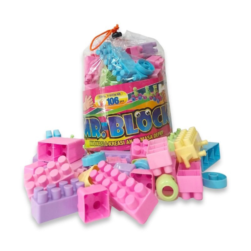 Jual [COD] Mainan Edukasi Anak | Mainan Mr Block Balok Besar | Kreatif ...