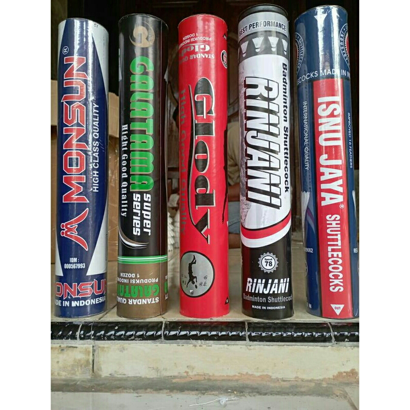 Jual Shuttlecock / kok badminton Merek Monsun, Glody, Galatama, Rinjani ...