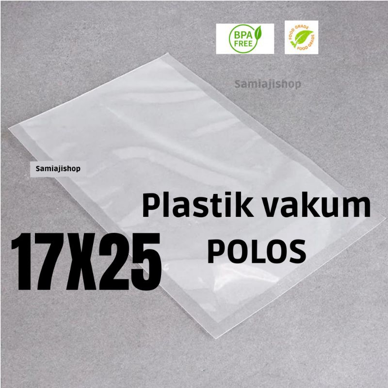 Jual Plastik Vakum POLOS 17x25 Makanan Vacum Vacuum Fakum Bag Plastic ...