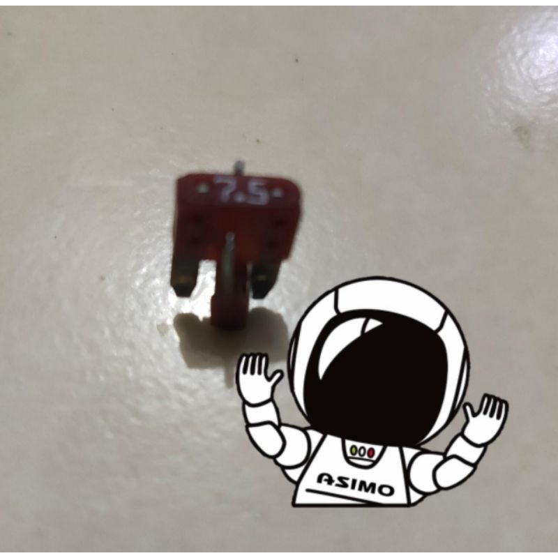 Jual sekring pius fuse mini dx 7.5A 7.5 A 7,5 7,5A 75 7 5 ampere ...