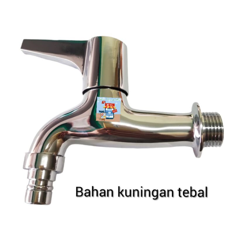 Jual KERAN KRAN TAMAN MESIN CUCI KUNINGAN TEBAL BRASS SOLID MODEL ...