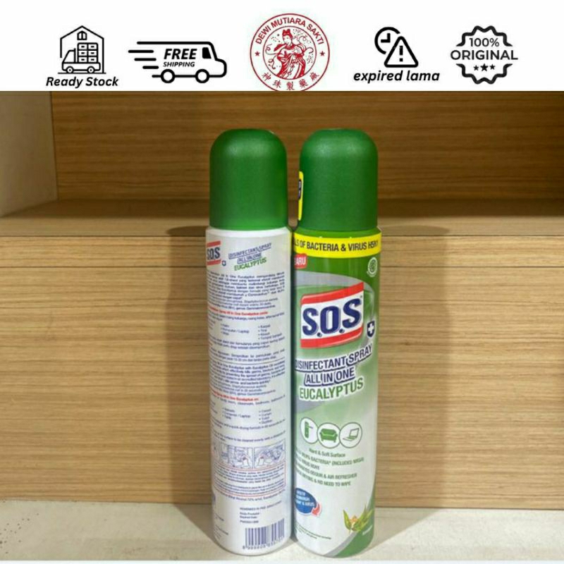 Jual SOS DISINFECTANT SPRAY ALL IN ONE EUCALYPTUS 250ml S.O.S VIRUS ...