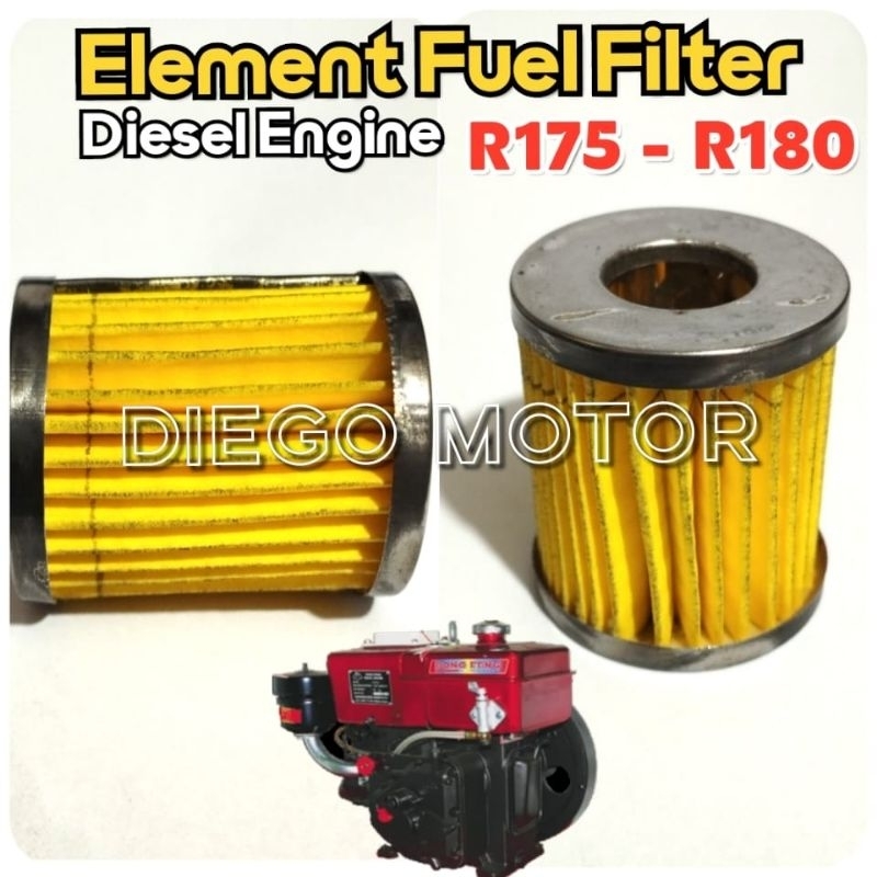 Jual R175 R180 Element Fos Isi Dalam Filter Minyak Solar Mesin Diesel ...