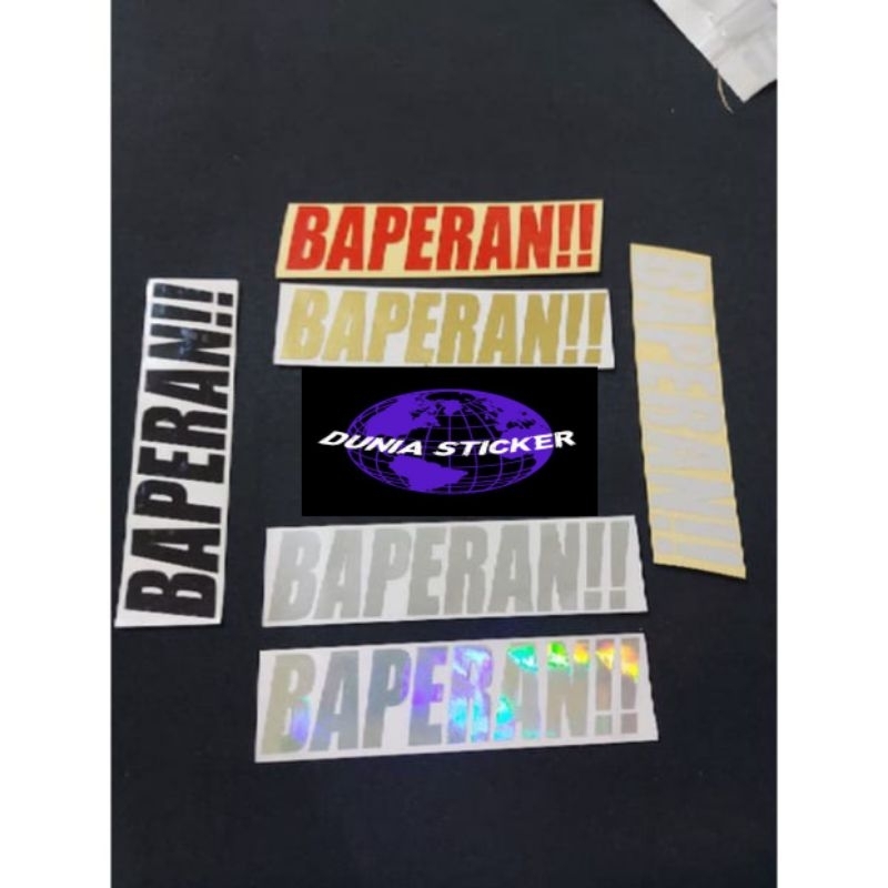 Jual Stiker Baperan Sticker Cutting Stiker Viral Motor Murah Anti Air ...