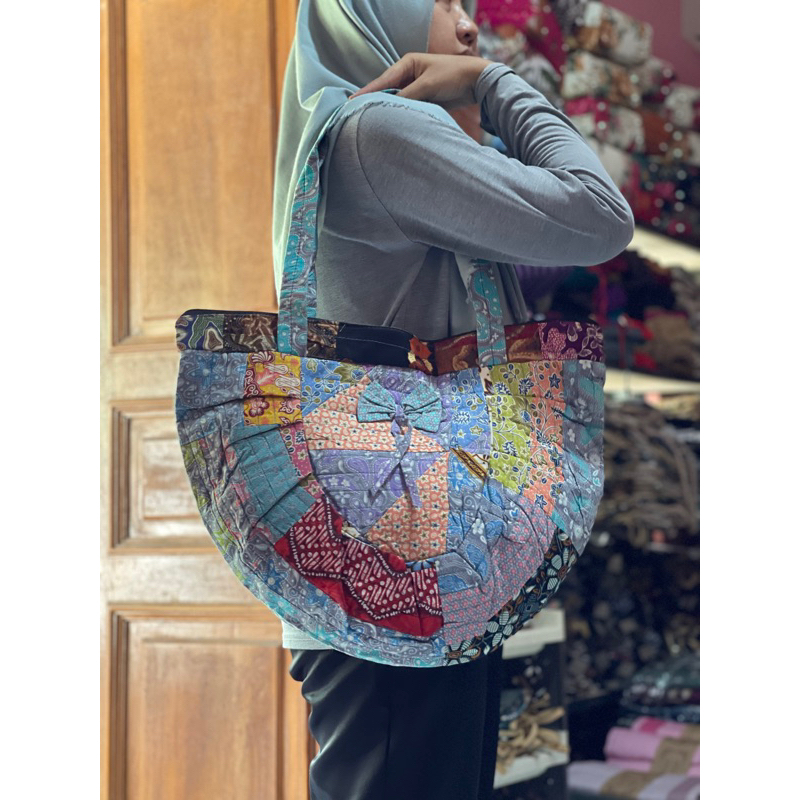 Jual Tas batik perca/tas oleh2 khas Jogja | Shopee Indonesia