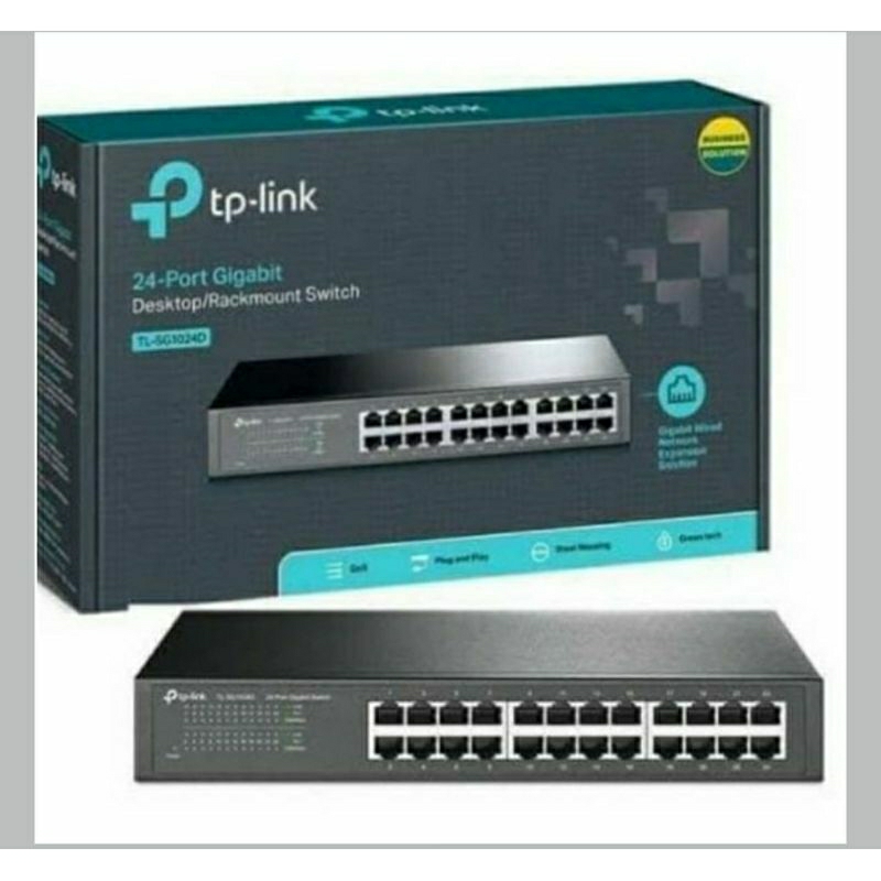Jual tplink switch 24 port Tl-SG 1024D gigabit Tplink 24 port 1000 mbps ...