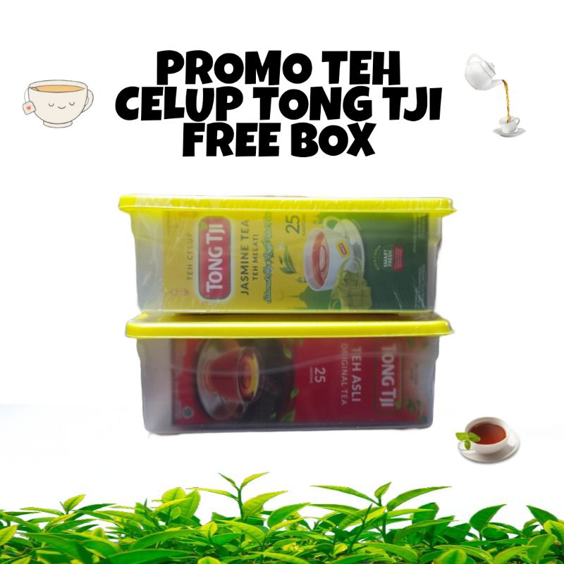 Jual TEH CELUP TONG TJI JASMINE TEA | ORIGINAL TEA ISI 25 BAG FREE ...
