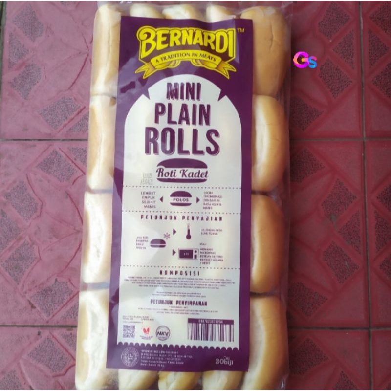 Jual Bernardi Roti Hotdog Mini Isi 20 Roti Plain Rolls Mini Bernardi ...
