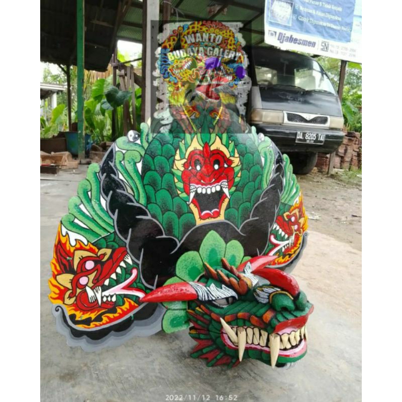 Jual BARONGAN DEVIL Sungut Full Kayu Asli Ukuran 14 Bonus Kemul Panjang ...