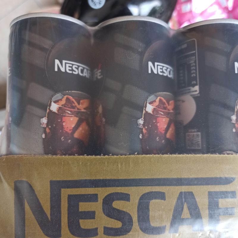Jual Minuman Kaleng Kopi Coffee Nescafe 220 Ml Rasa Ice Black Dus ...