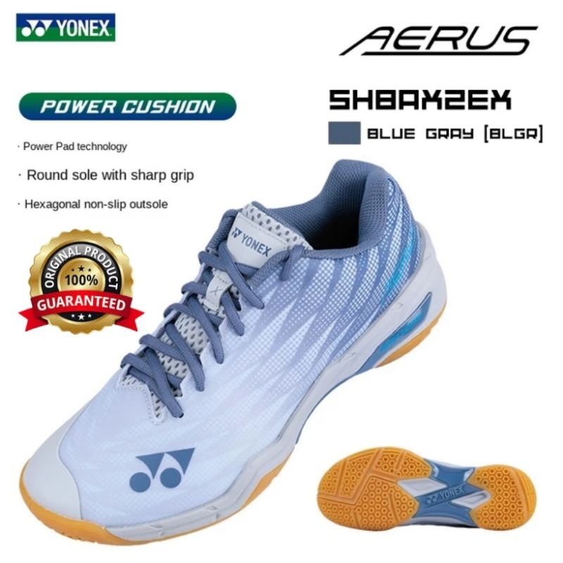 Jual Yonex Badminton Shoes Power Aerus X (Blue Gray) | Shopee Indonesia