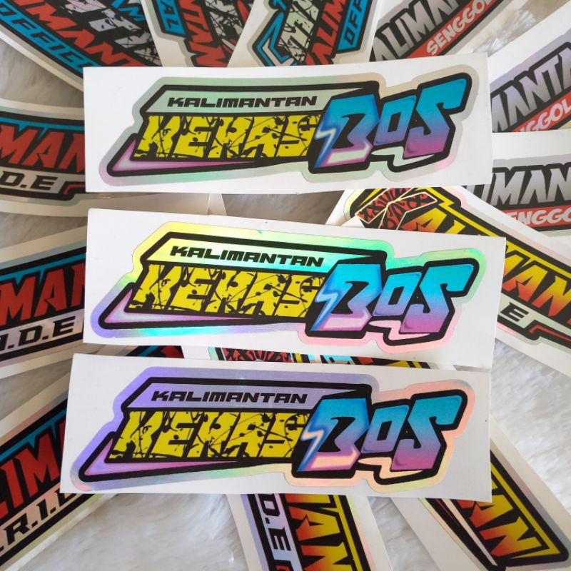 Jual Stiker viral "KALIMANTAN " / Stiker hologram/ stiker keren ...