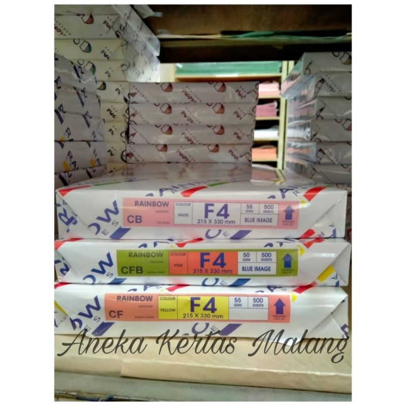 Jual Kertas Nota Karbon Ncr Rainbow Ncr Impressions Ukuran F4 500