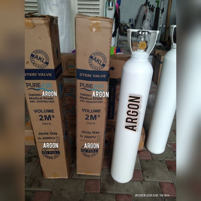 Jual Tabung Argon 2m3 baru + isi gas Argon untuk Las Tig | Shopee Indonesia