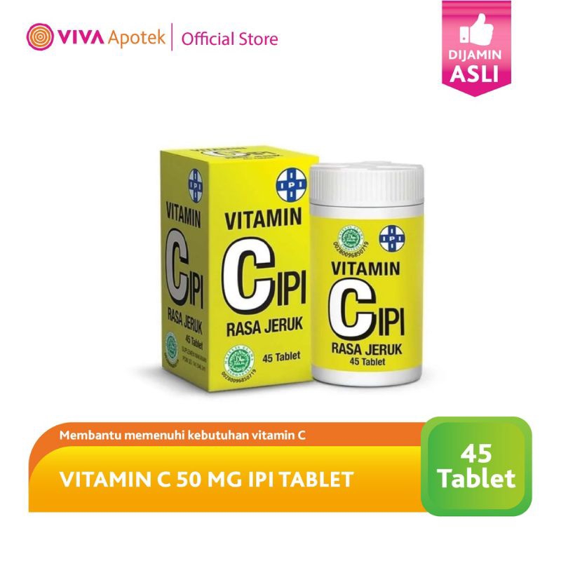 Jual IPI Vitamin C Rasa Jeruk/45 Tablet | Shopee Indonesia