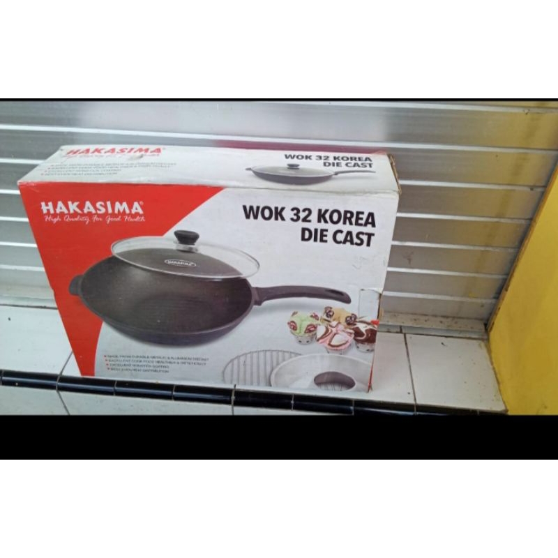 Jual WOK KOREA 32CM DIE CAST HAKASIMA | Shopee Indonesia