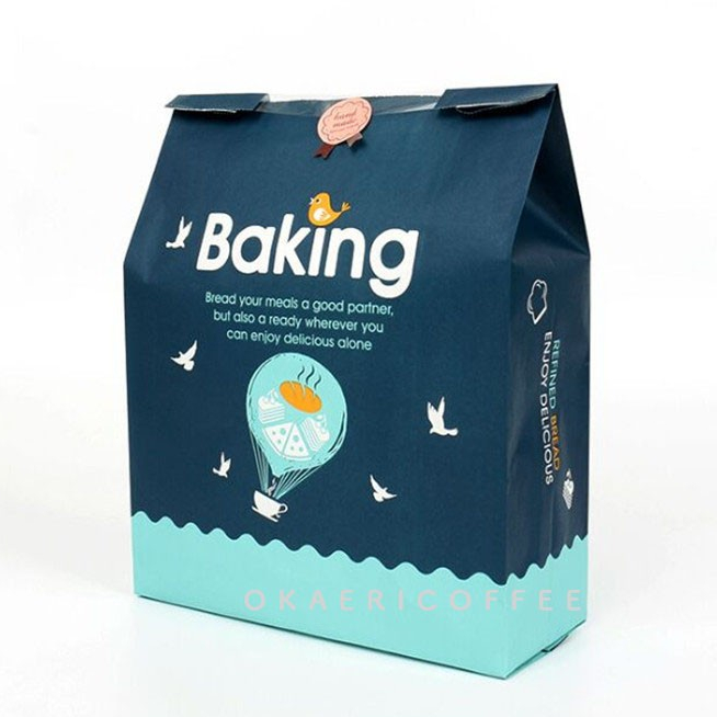 Jual Bread Toast Paper Bag Packaging / Plastik Kemasan Roti Kantong ...