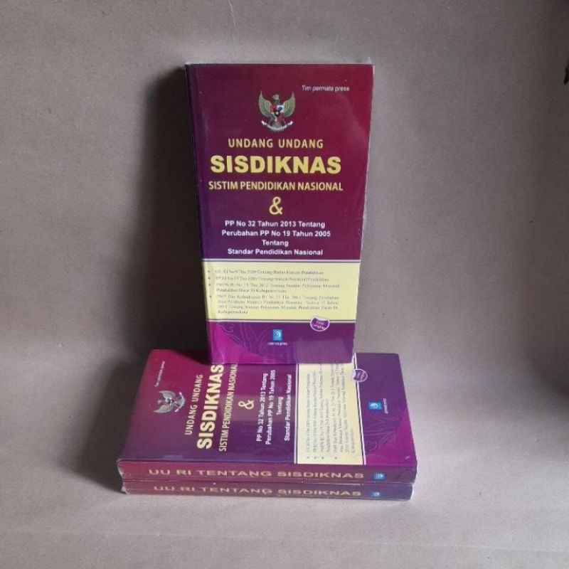 Jual Undang Undang SISDIKNAS Sistem Pendidikan Nasional - Permata Press ...