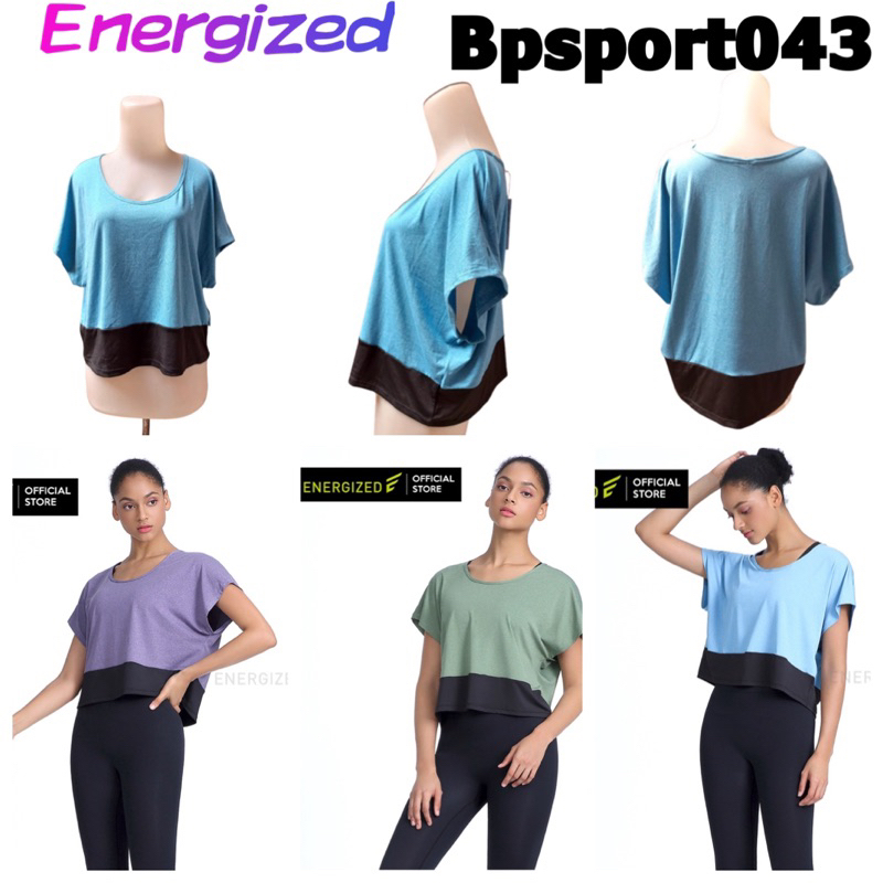 Jual BJsport043 cropped top baju sport olahraga energized M L | Shopee ...
