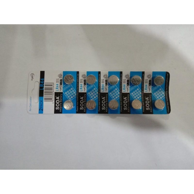 Jual baterai SODA LR44 1.5V batere jam lampu kalkulator timbangan digital harga tertera per 1 ...