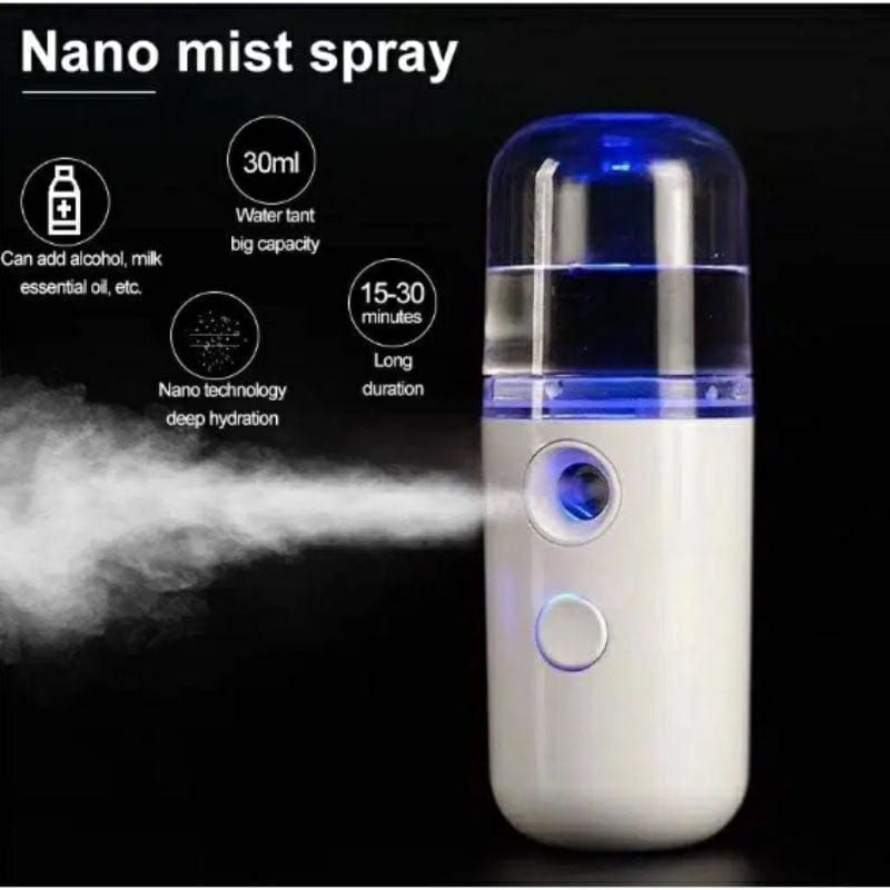 Jual nano spray portabel face mist nano facial moisturizing wajah USB botol spray serba guna ...