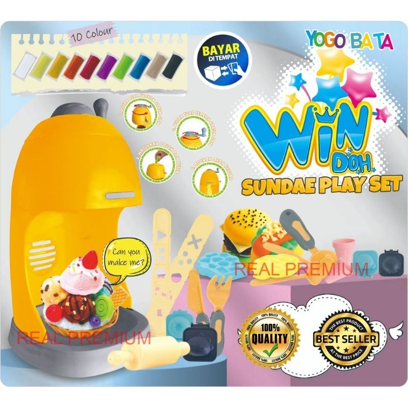 Jual Mainan Edukasi Fun Doh Play Doh / Fun doh Play Doh Set Es Cream ...