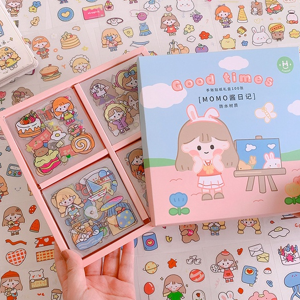 Jual Stiker Motif Kartun Sticker Lucu Waterproof Dekorasi Handbook Isi ...