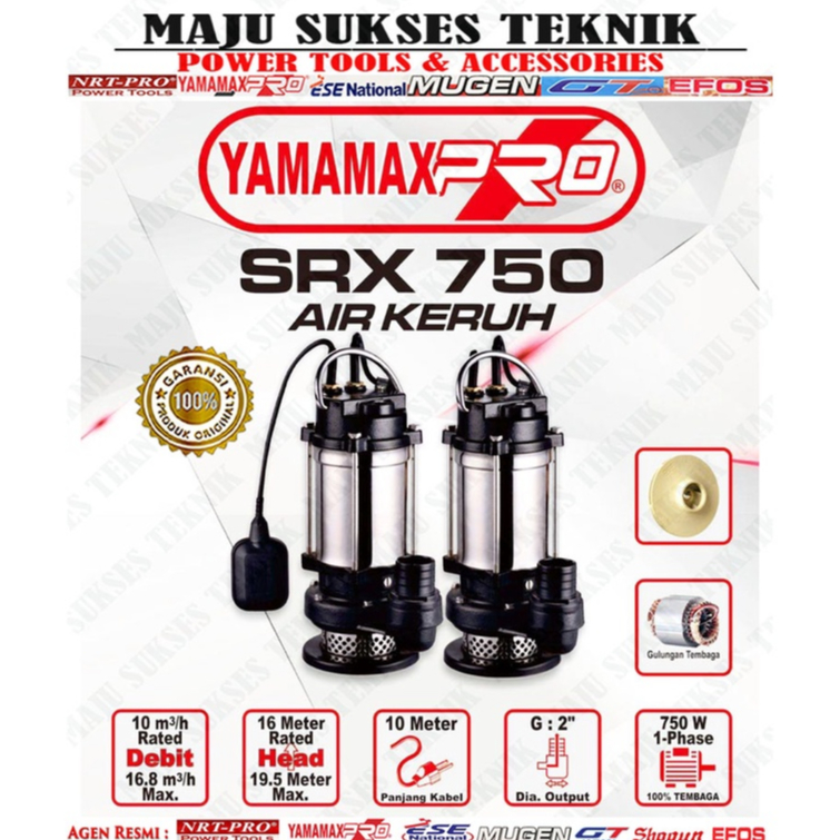 Jual YAMAMAX PRO SRX 750 M Pompa Celup Air Kotor Keruh 2 Inch MANUAL ...
