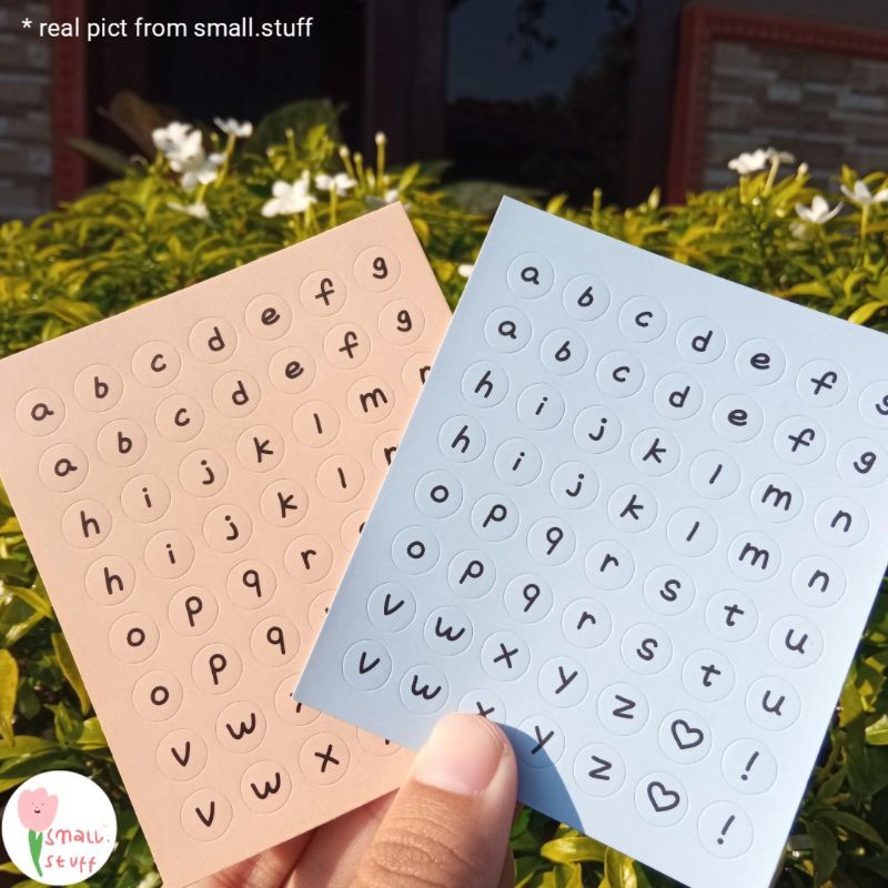 Jual Lettering Sticker | Sticker Huruf Abjad Murah Aesthetic | Shopee ...
