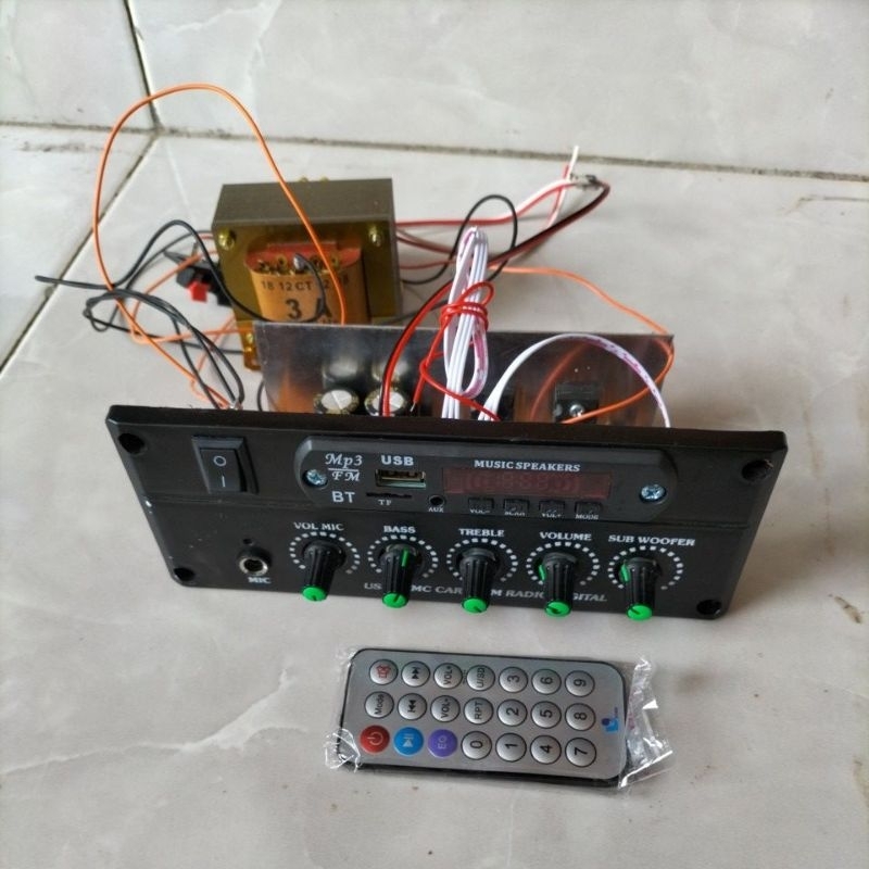 Jual mesin Ampli speaker aktif bluetooth plus trafo | Shopee Indonesia