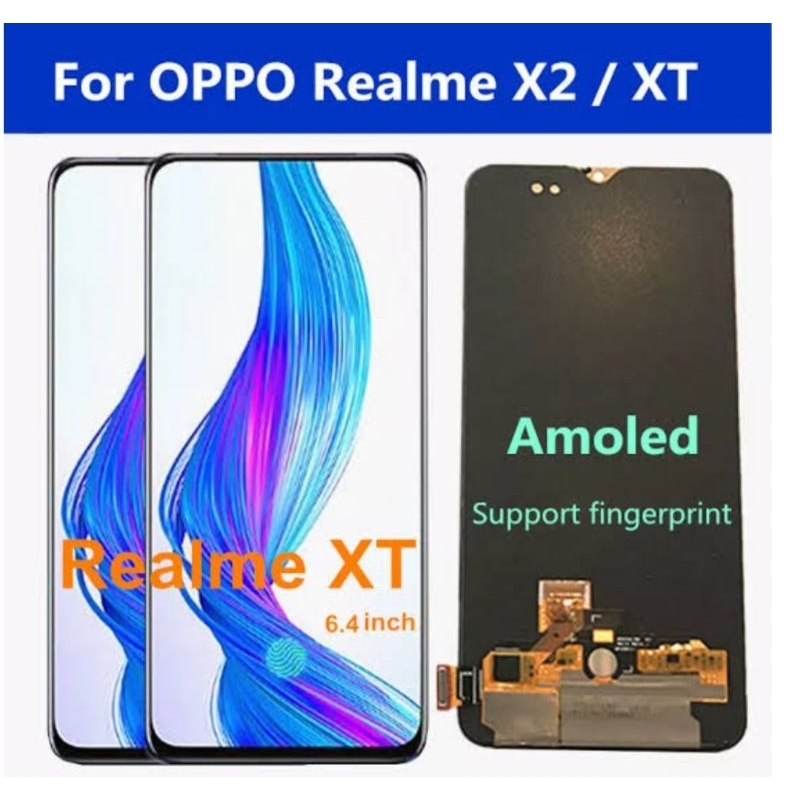 Jual LCD FULL SET REALME XT ORI ON FINGGERPRINT | Shopee Indonesia