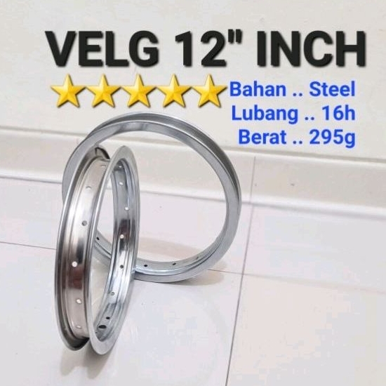 Jual VELG 12 INCH SEPEDA ANAK VELG SEPEDA 12 INCH BMX MINI LUBANG 16H ...
