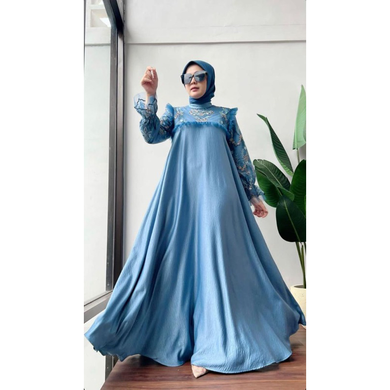 Jual YASMINA DRESS ZALIFA RAYA VAGANZA ORIGINAL | Shopee Indonesia