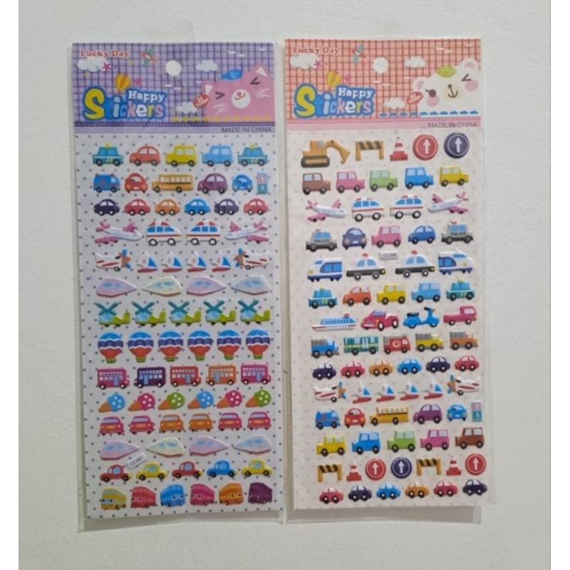 Jual sticker 3d mobil Stickers timbul anak puffy cars sticker timbul ...
