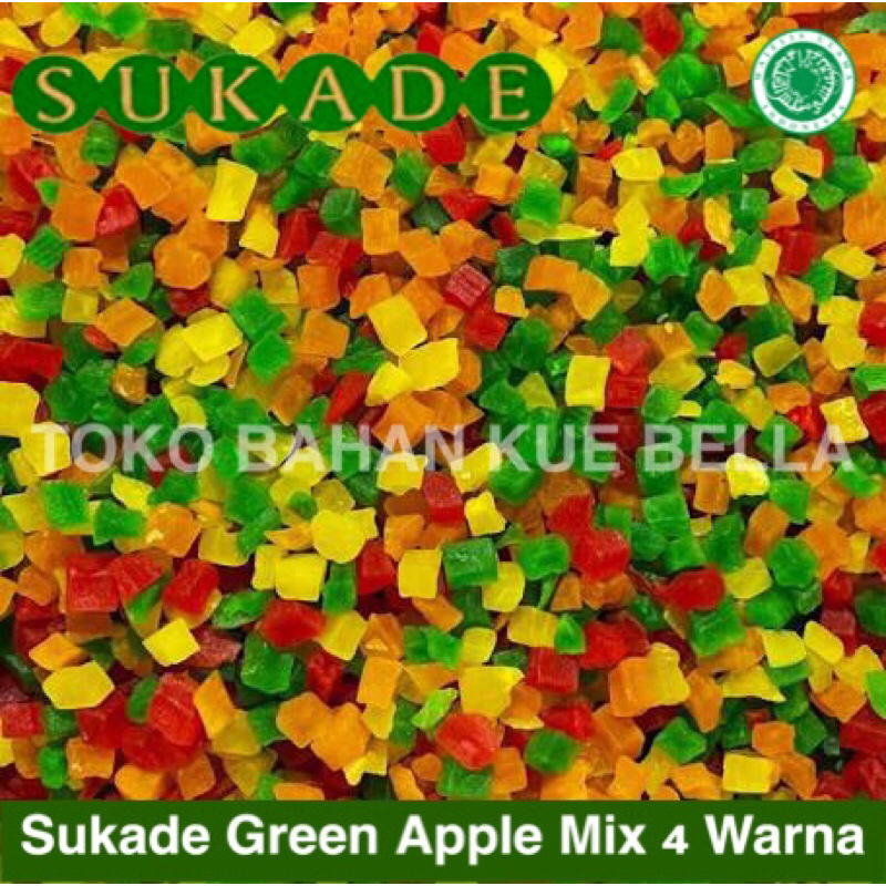Jual SUKADE Green Apple Mix 4 Warna 100gr (Repack) | Shopee Indonesia