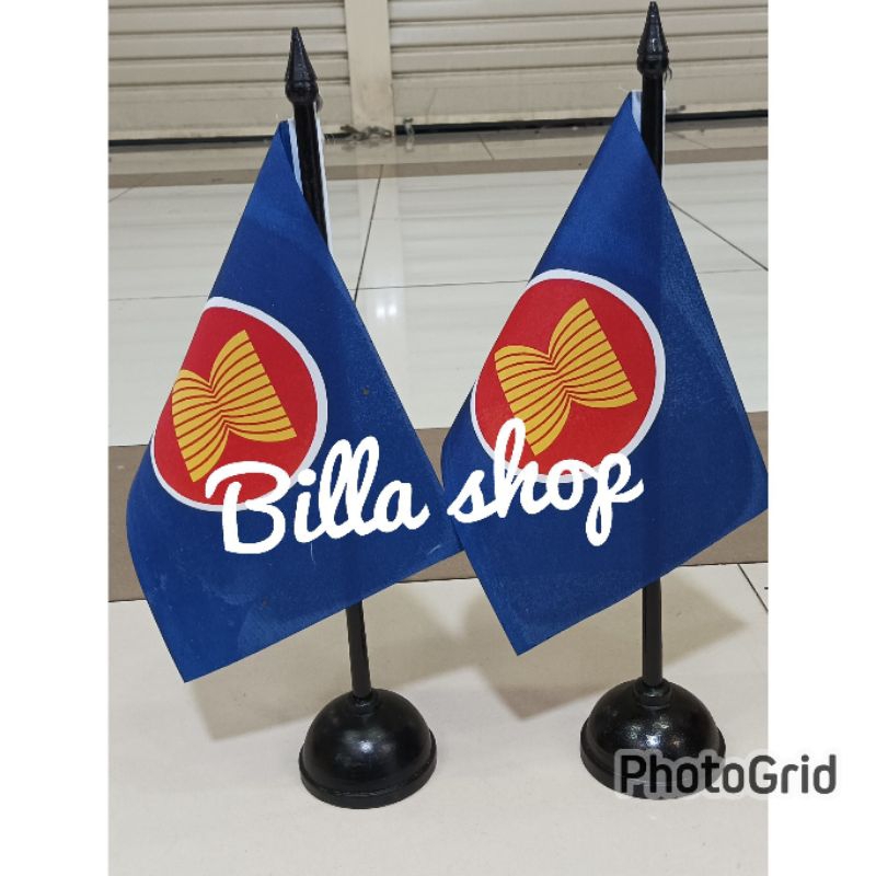 Jual Bendera Logo Asean + Tiang kayu | Shopee Indonesia