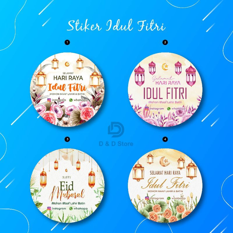 Jual STIKER TOPLES LEBARAN IDUL FITRI / STIKER LEBARAN IDUL FITRI ...