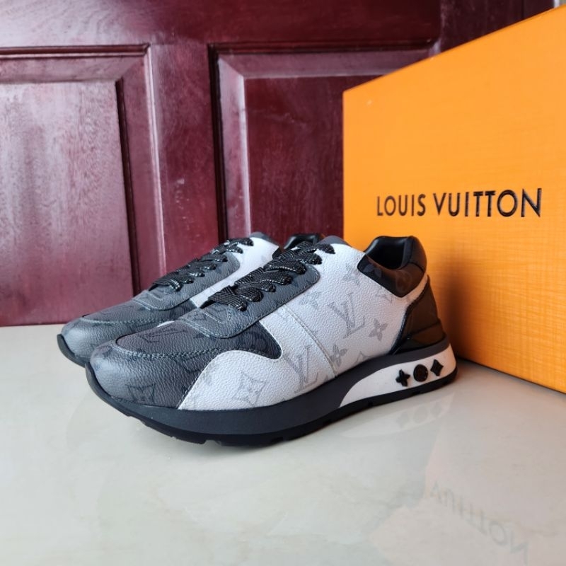 Jual sepatu cowok lv sneaker pria trainer men shoes run away mirror ...