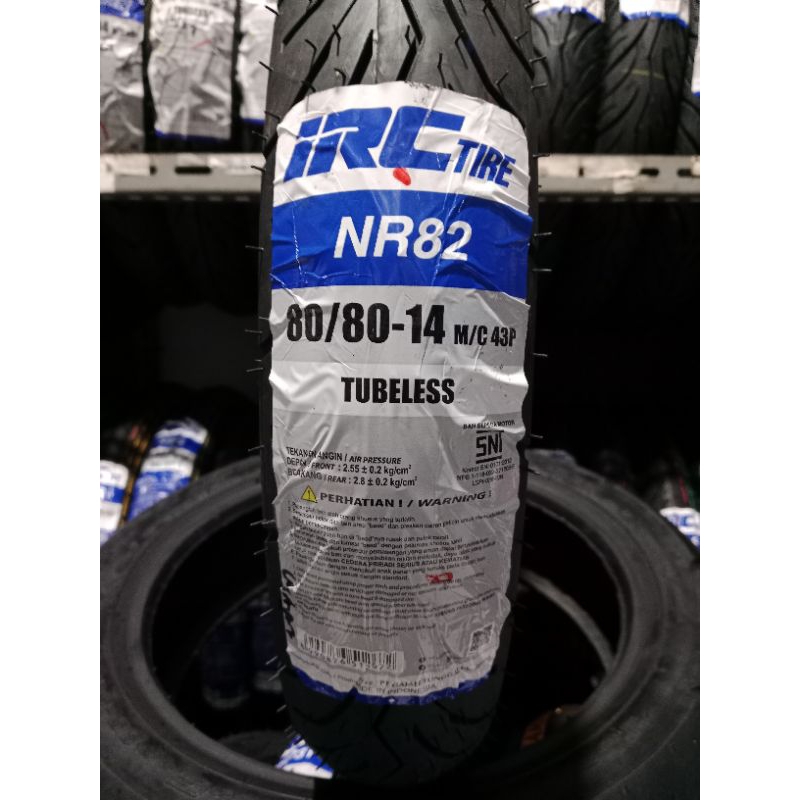 Jual IRC 80/80-14 NR82 BAN LUAR IRC MATIK TUBELESS RING 14 | Shopee Indonesia