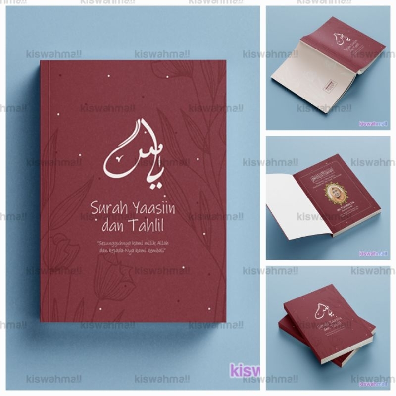 Jual Cetak Yasin Tahlil Softcover KiswahMall Maroon Modern Simpel ...