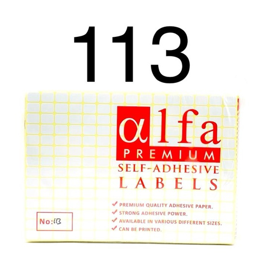 Jual STICKER LABEL ALFA 113 / Stiker Sticker Label Nama Undangan Harga ...