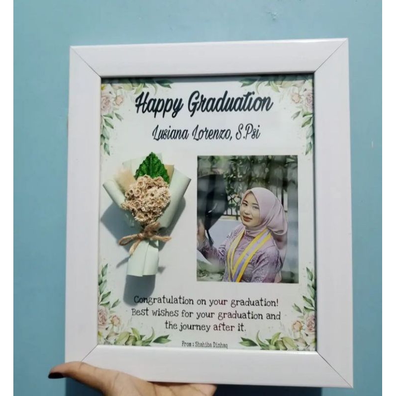 Jual Bingkai wisuda bingkai buket mini kado wisuda | Shopee Indonesia