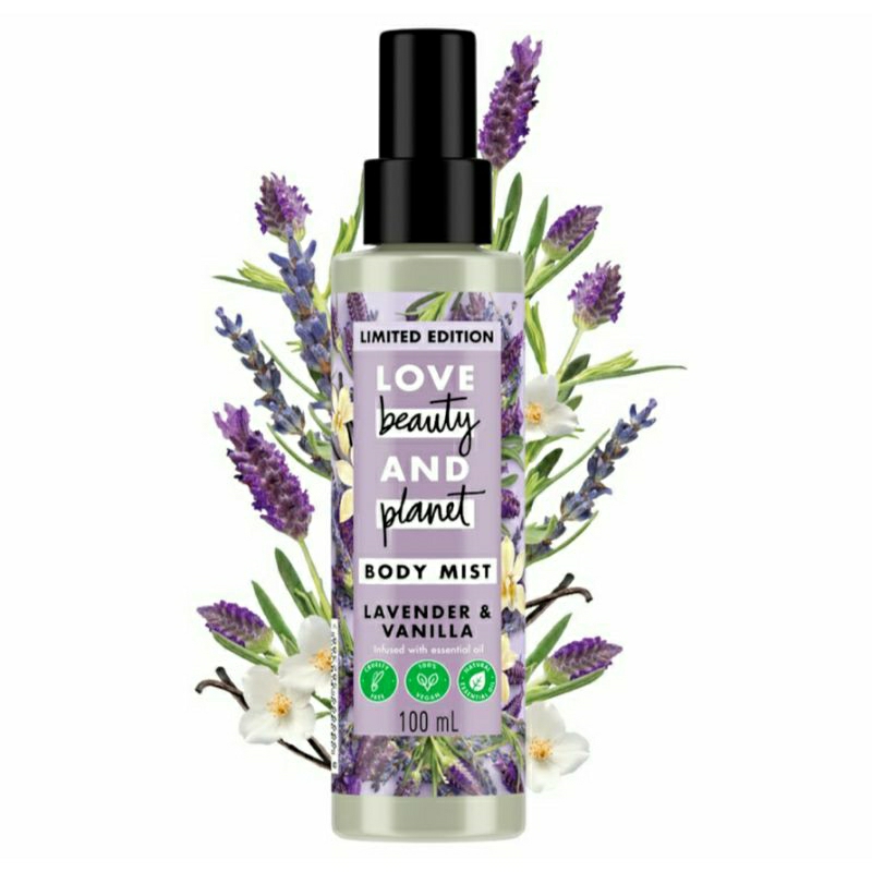 Jual ORIGINAL Love Beauty and Planet Lavender & Vanilla Body Mist ...