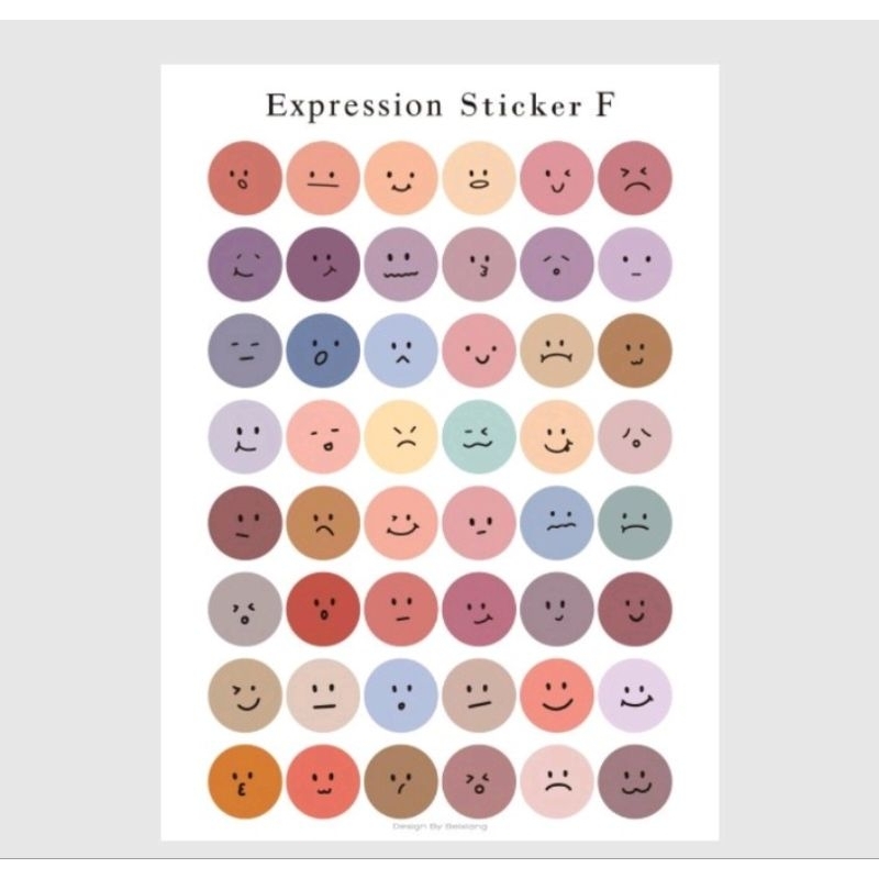 Jual KIYOWO 1 PCS SMILEY FACE STICKER EMOJI DECO JURNAL DIARY SCRAPBOOK ...