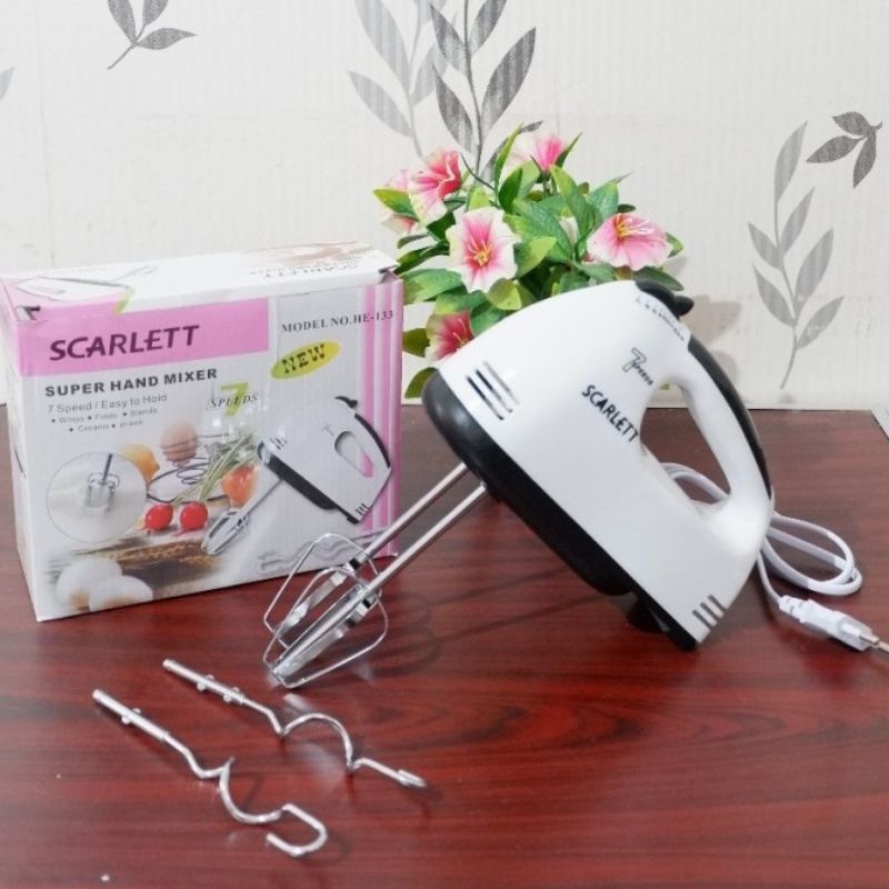 Jual Mixer Scarlett Hand Mixer 7 Speed Pengocok Telur | Shopee Indonesia